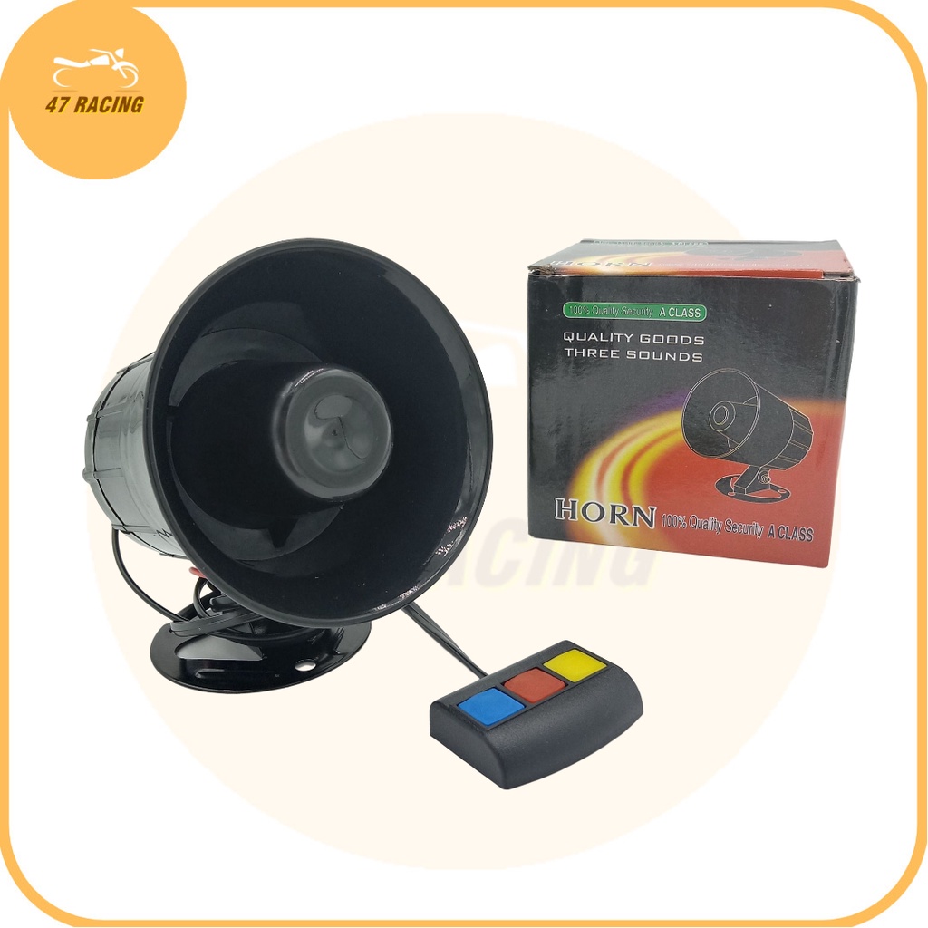 Car & Motorcycle Wang Wang 3 Sounds Horn Multi Siren | Shopee Philippines