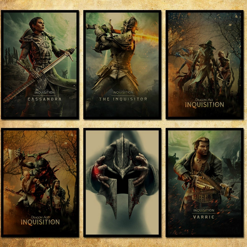 Dragon Age Inquisition Poster home bar cafe Decorative Painting ...