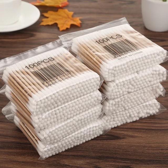 miss coco Wood Cotton Buds Swab Applicator Stick | Shopee Philippines