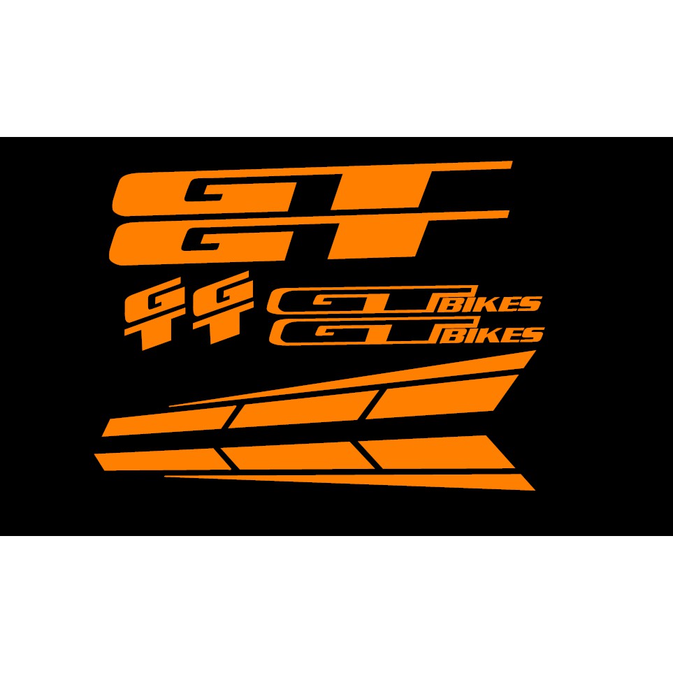 GT sticker for BIKES with 3years warranty LxH 13"x9" *fade proof *water ...