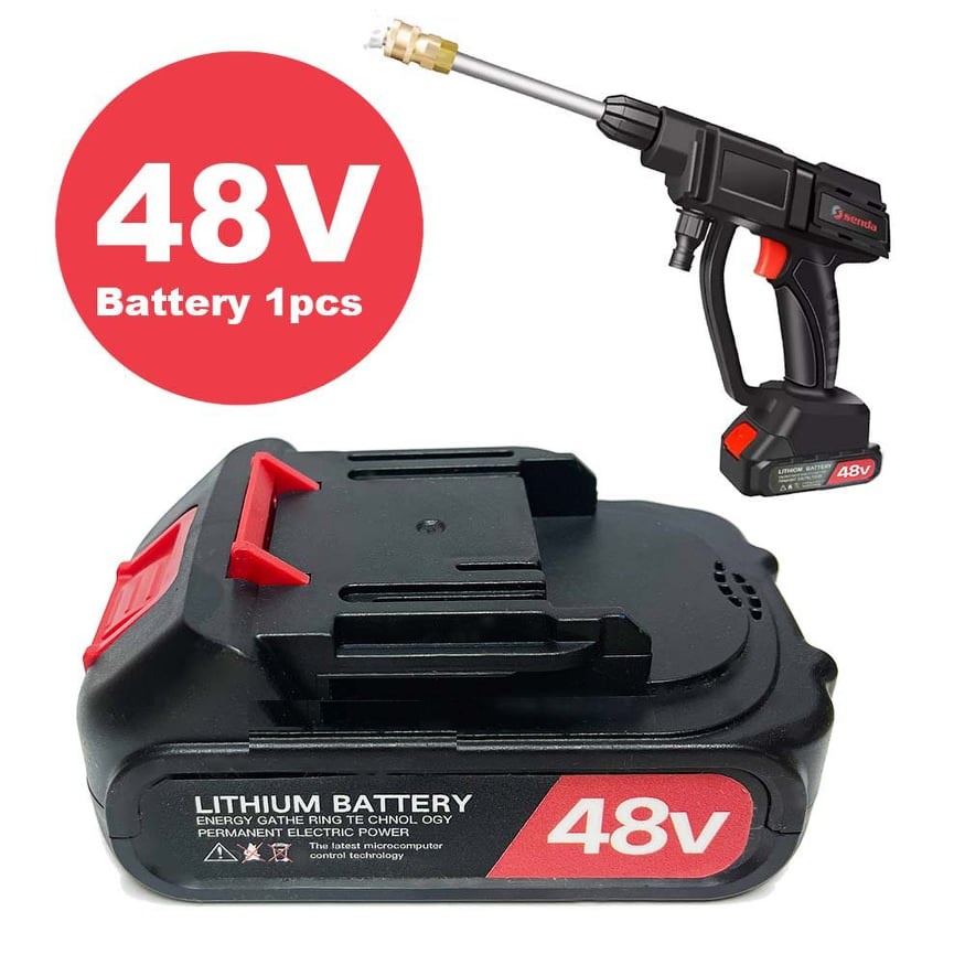 48V Pressure Gun Car Washer Battery Sprayer Wireless Car Water Cordless ...