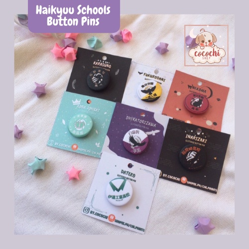 Haikyuu!! Schools Button Pins | Shopee Philippines
