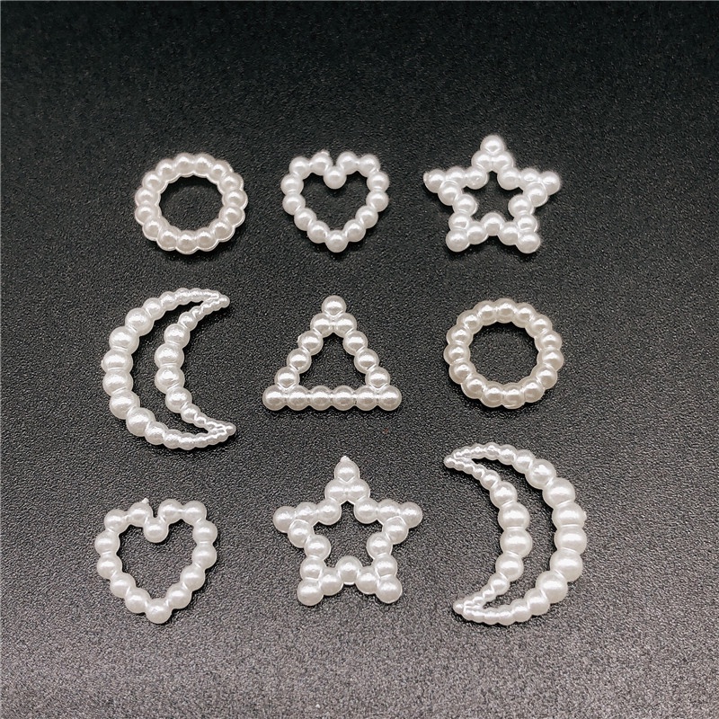 50PCS Star Moon Plastic ABS Pearl | Shopee Philippines