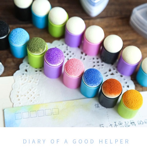 Handbook ink pad smudge tool retro stamp smearing and coloring DIY ...