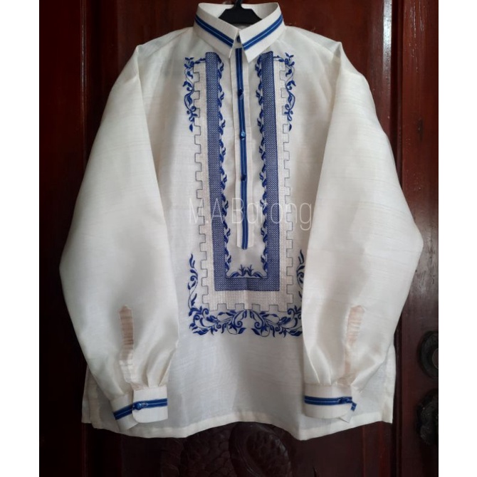 Royal blue,Maroon,Black,cream ,navy blue embroid Barong Tagalog for men ...