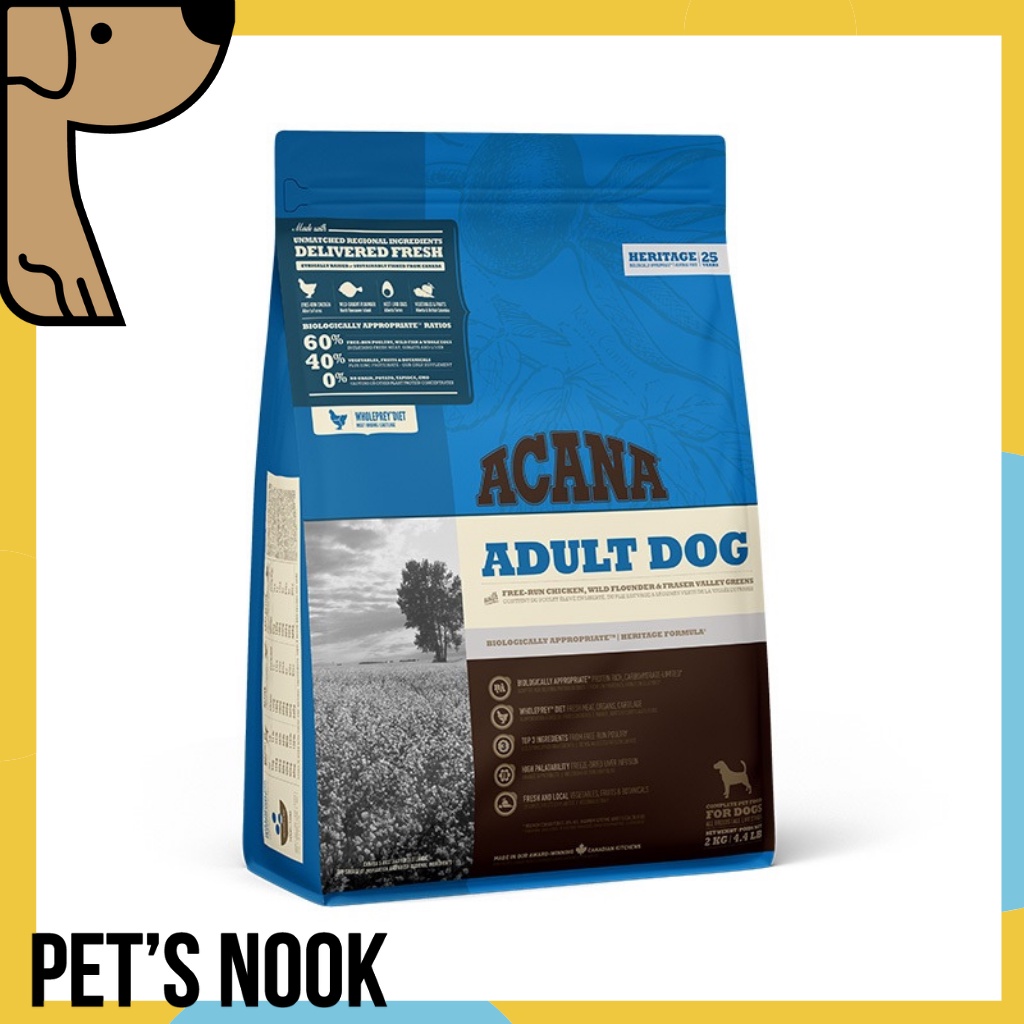 Acana Heritage Adult Dry Dog Food 2kg | Shopee Philippines