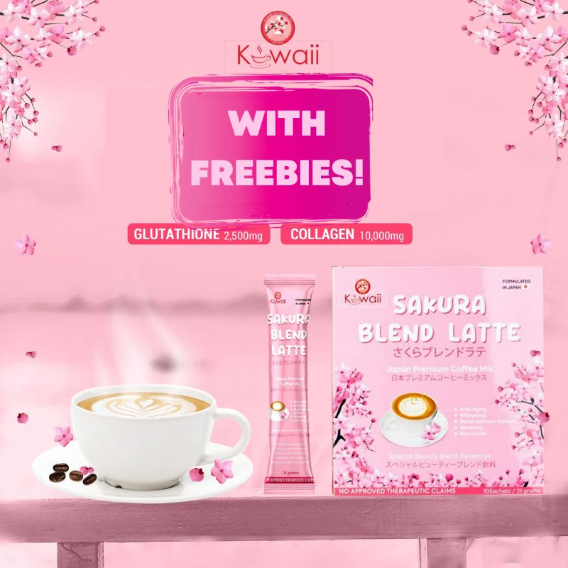 SAKURA BLEND LATTE COLLAGEN COFFEE | Shopee Philippines