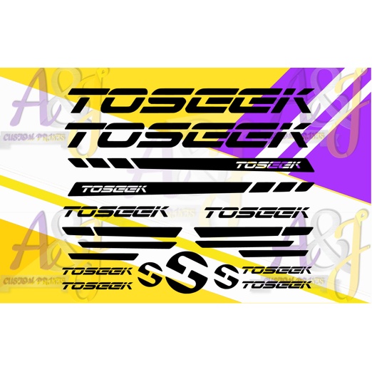 toseek bicycle frame design set vinyl cutput sticker | Shopee Philippines