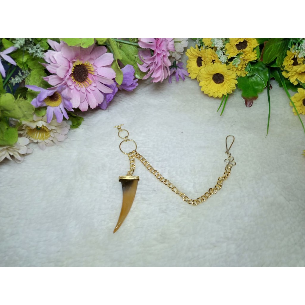 Ethnic Tiger Nail Chain Benggol Brooch | Shopee Philippines