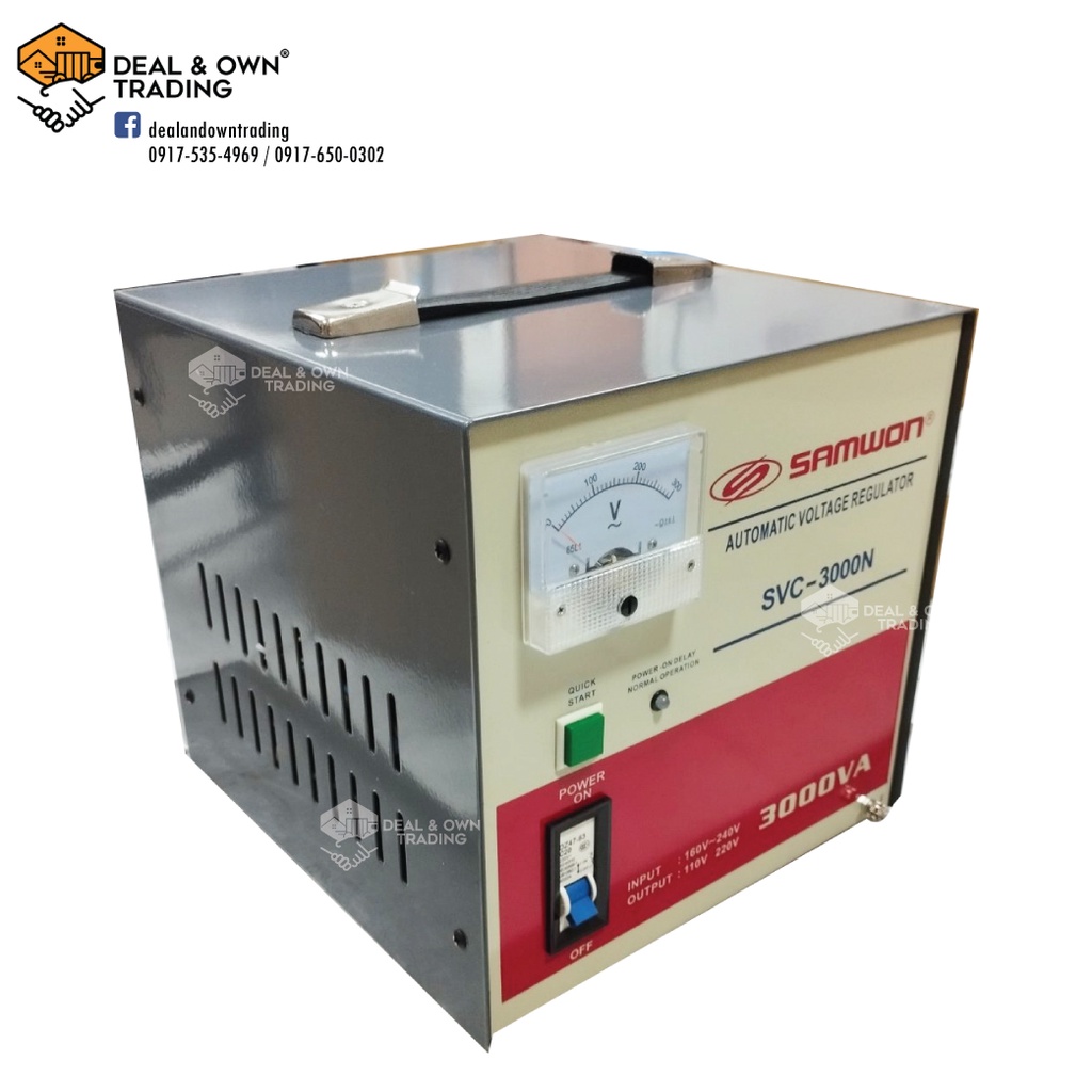 Samwon SVC-3000N 3000W AVR (Dark Grey) | Shopee Philippines