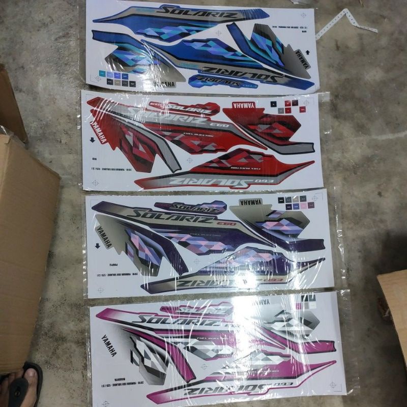 Stiker sticker body stripe cover set (3) yamaha ego solariz solaris(tahun 2018) | Shopee Philippines