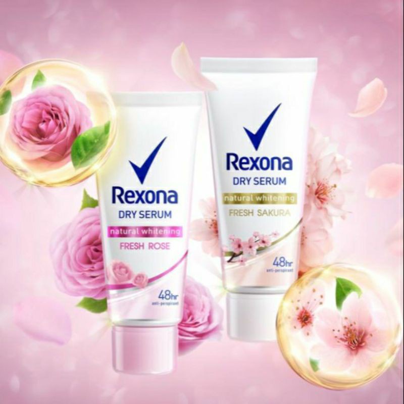 Rexona Women Deodorant Dry Serum Natural Brightening Fresh Sakura ...