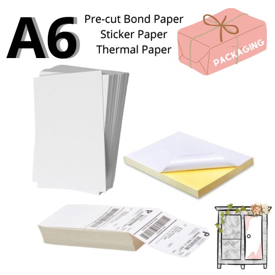 A6 Waybill Sticker Paper Matte - Waybill Paper- Thermal Sticker Paper ...