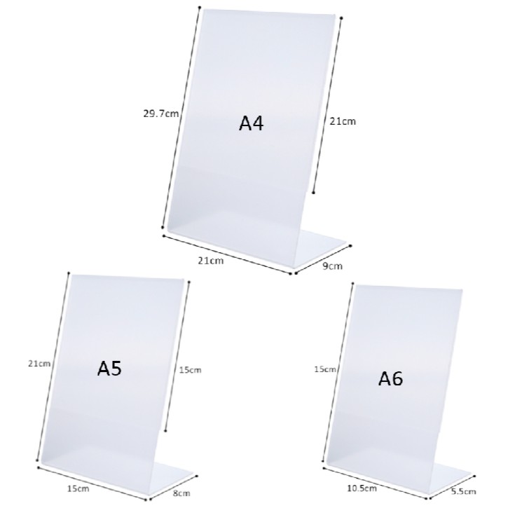 home lifeAcrylic Display Stand Plastic Counter Perspex Information ...