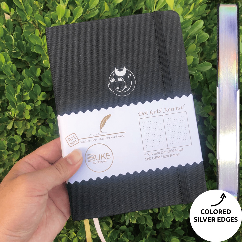 BUKE Dotted Notebook Bullet BUJO Journal 180Gsm Bamboo Paper | Shopee ...