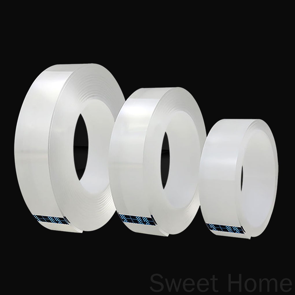 1m Nano Tape Traceless Reusable Double Sided Gel Pads Washable Adhesive ...