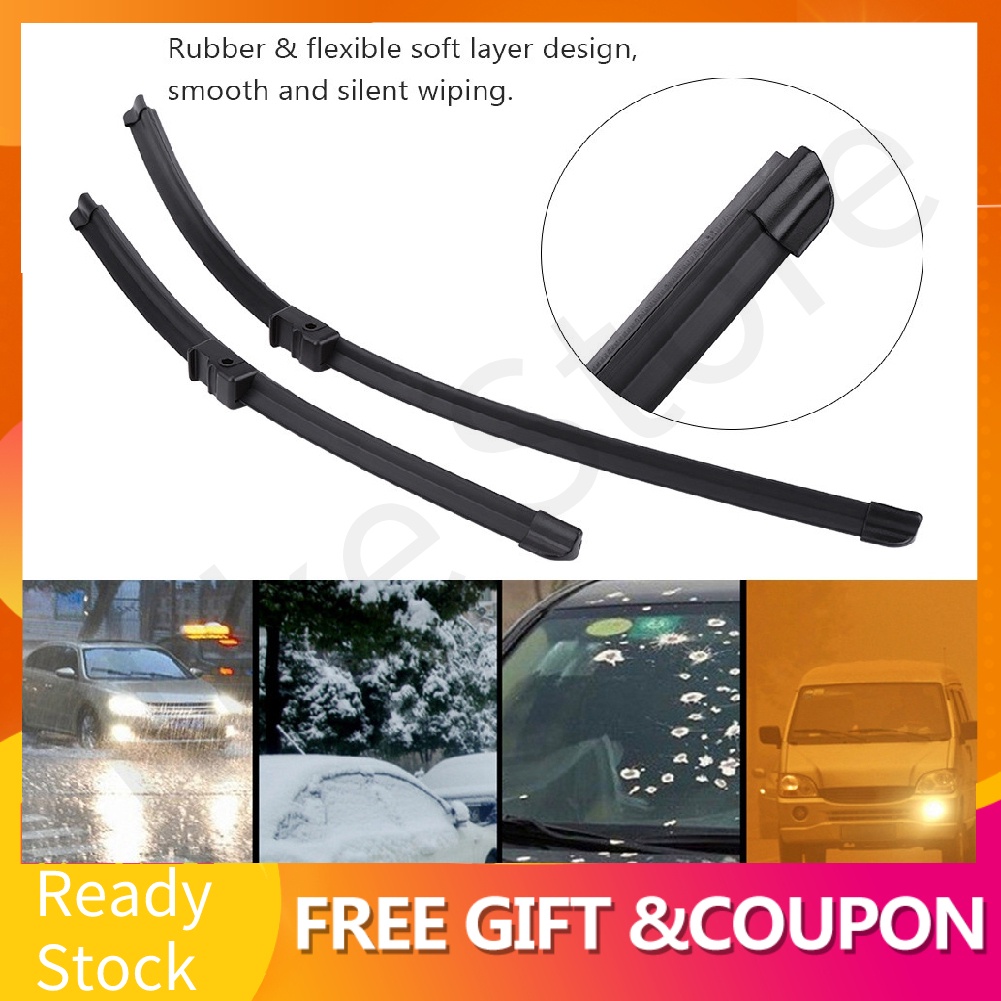 [Ready Stock] 2pcs Front Windshield Wiper Blades Left & Right Ford ...
