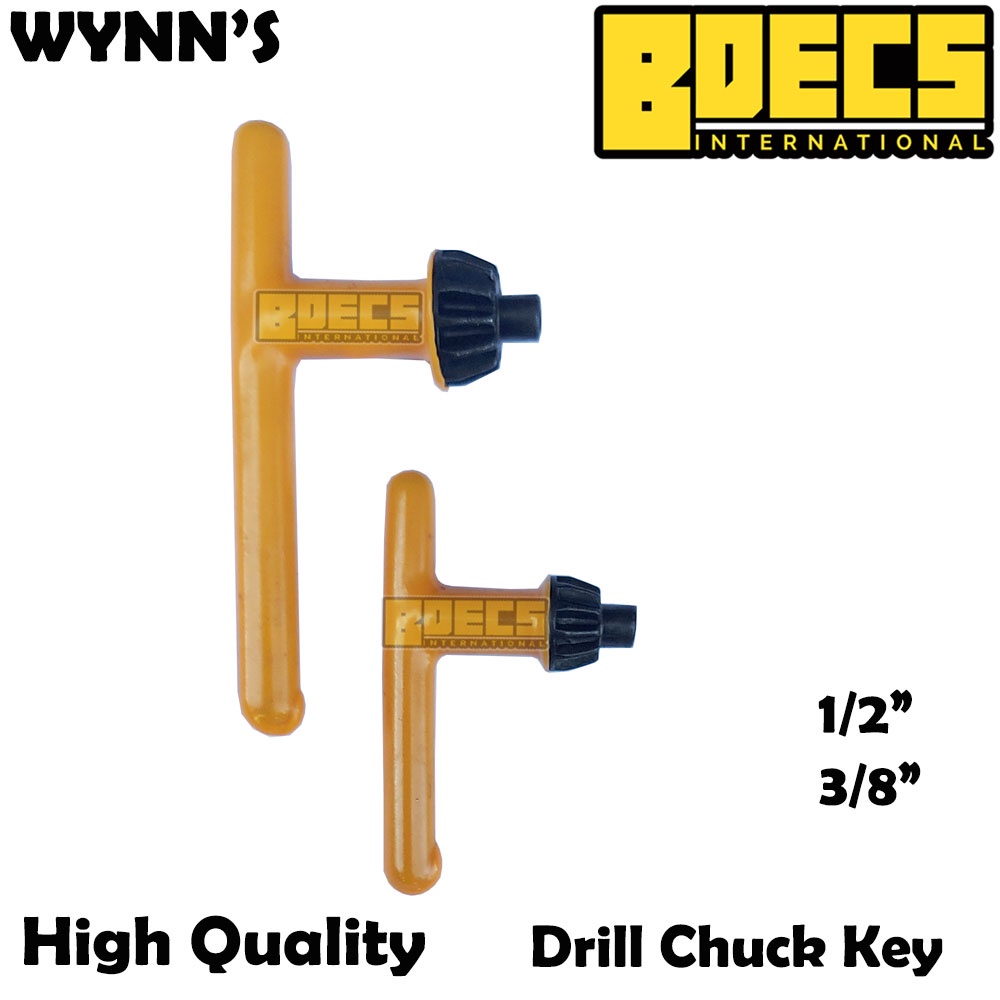 Drill Chuck Key Heavy Duty High Quality Rubber Coated for Grip DUWELL ...