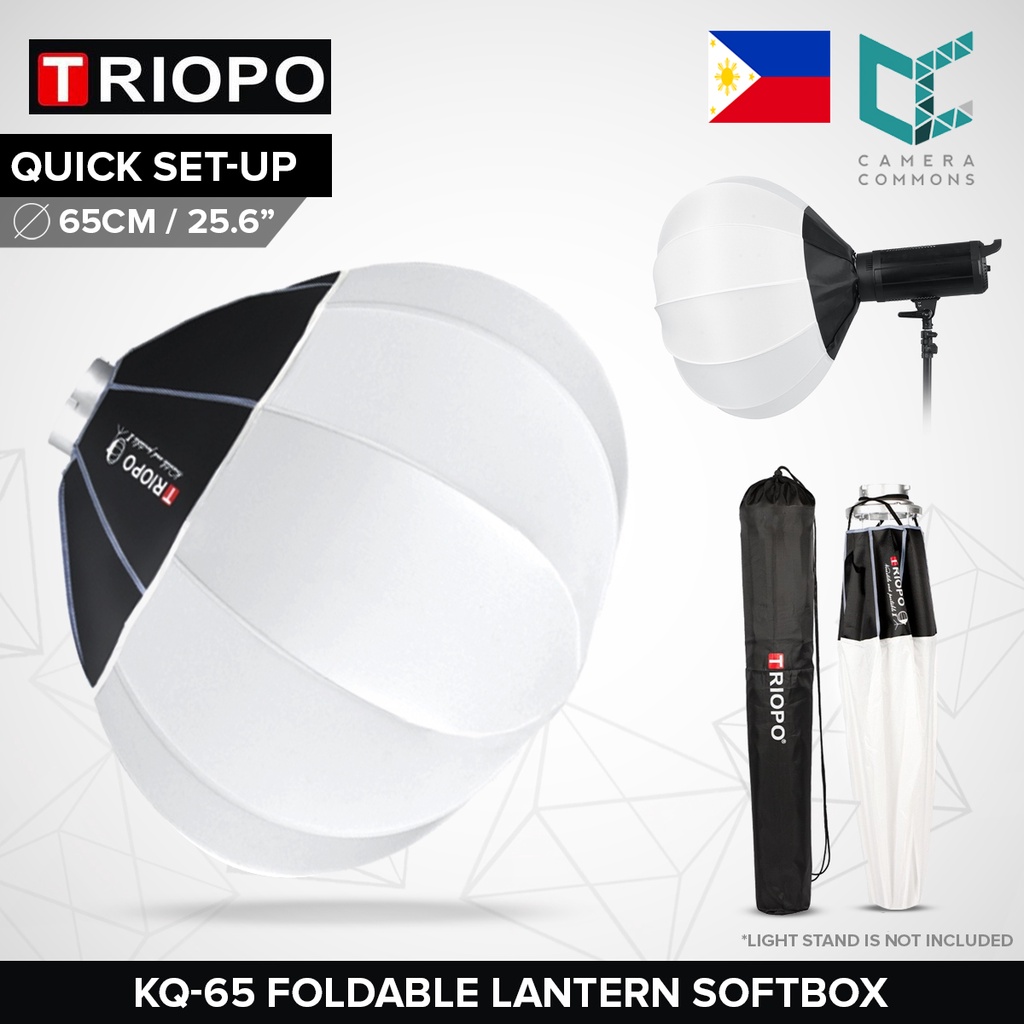 Triopo KQ65 Lantern Softbox 65cm 25.6inches Foldable Spherical ...