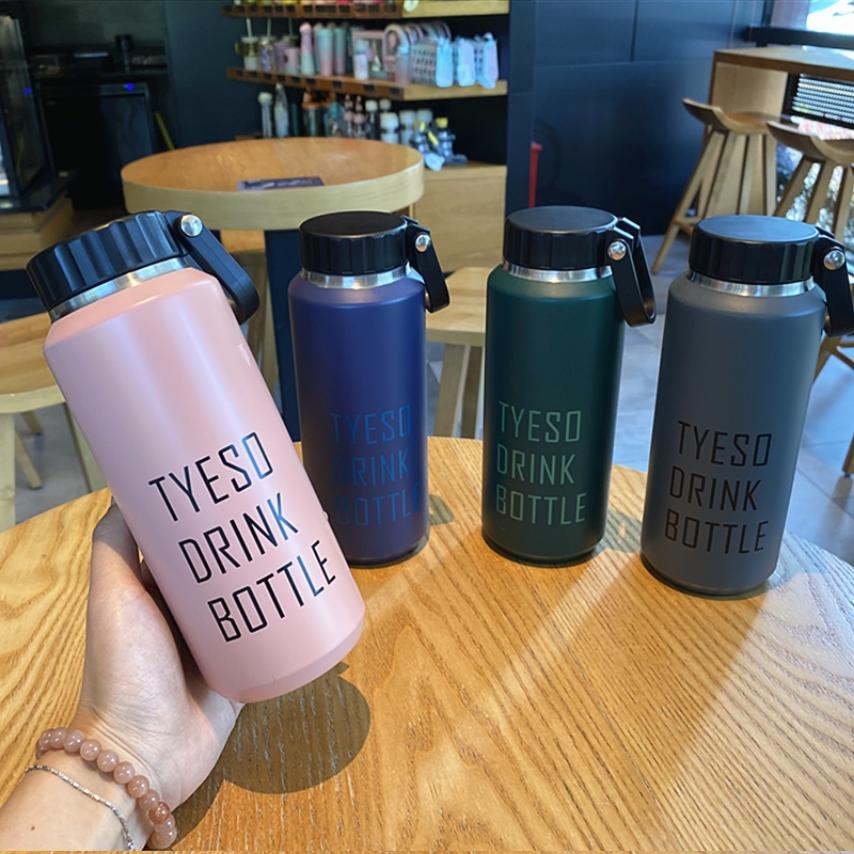 Tyeso Stainless steel Thermos Vacuum Tumbler Insulate Vacuum Cup Water bottle leakproof 500ML ...