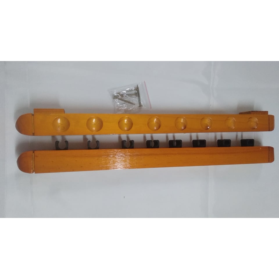 8 HOLES WOODEN CUE RACK/LAGAYAN NG TAKO NG BILYARAN( | Shopee Philippines
