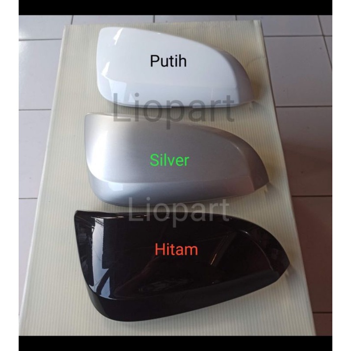 PUTIH HITAM Innova reborn hilux fortuner vrz trd rear view mirror cover ...