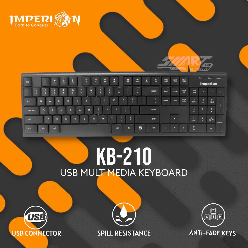 Imperion KB-210 Multimedia Keyboard | Shopee Philippines