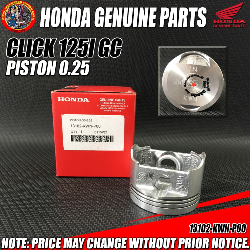 CLICK 125I GC PISTON 0.25 (HPI) (Genuine: 13102-KWN-P00) | Shopee ...