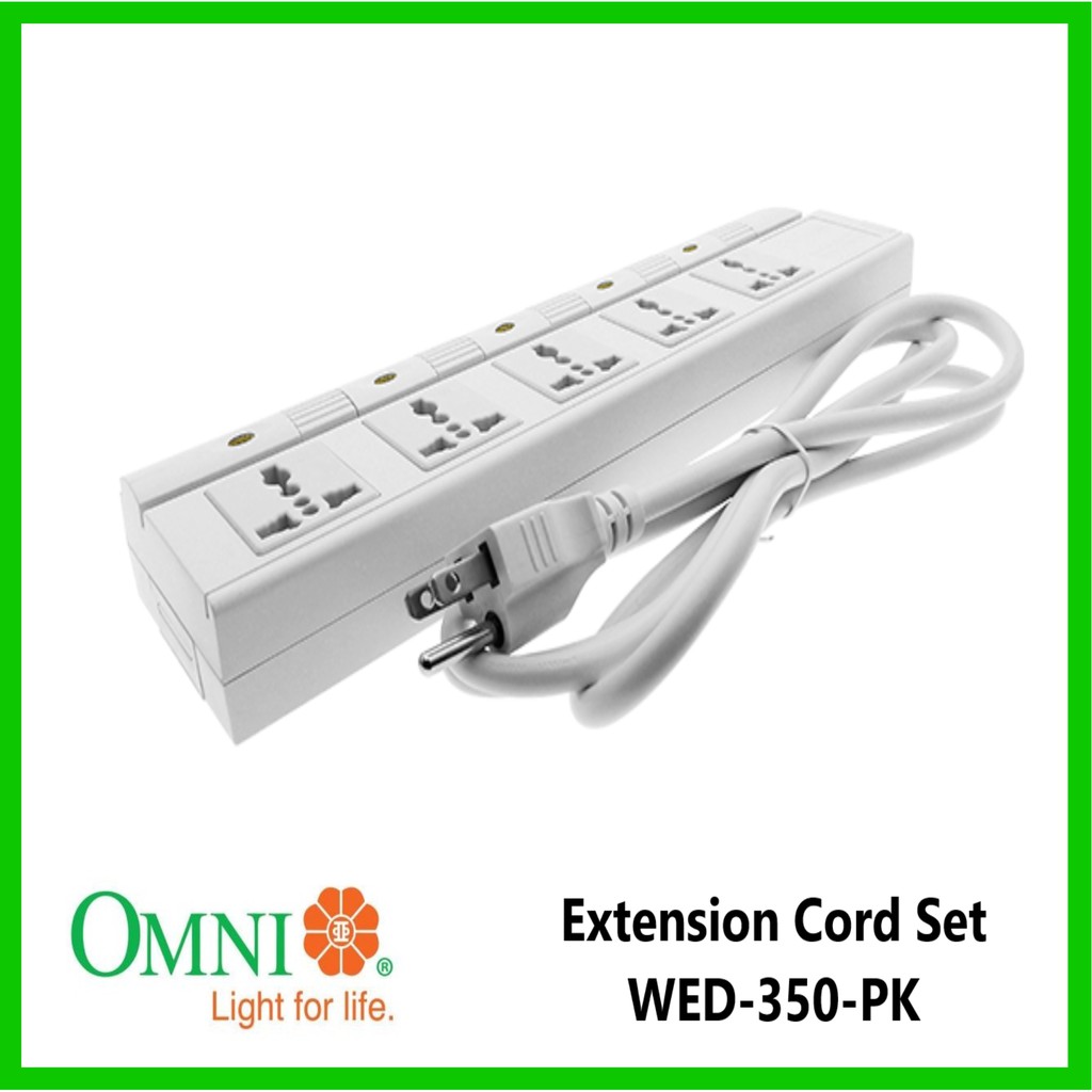 Omni Extension Cord Set w/ Individual Switches 5 Gang WED-350-PK ... Omni Extension Cord Set w/ Individual Switches 5 Gang WED-350-PK ...