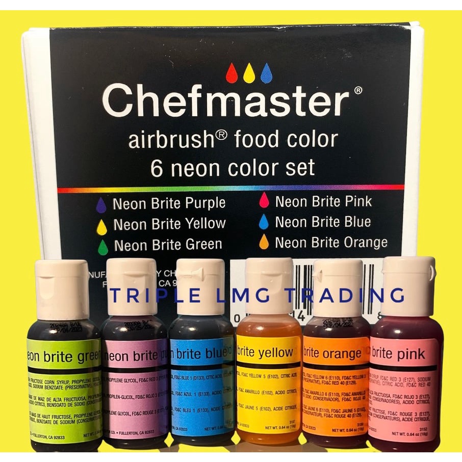 Chefmaster Airbrush Food Color Kit | Shopee Philippines