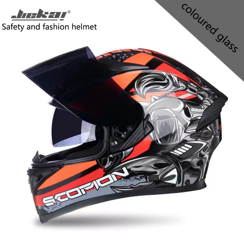 JieKai helmet helmet full face There are ICC stickers to support COD ...