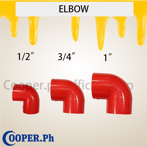 goflex pvc elbow 1", 1/2"& 3/4" | Shopee Philippines