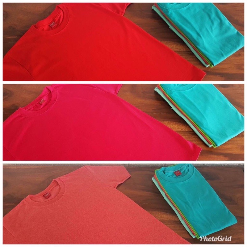 Plain Colored Yalex Red Label Round Neck (unisex) | Shopee Philippines
