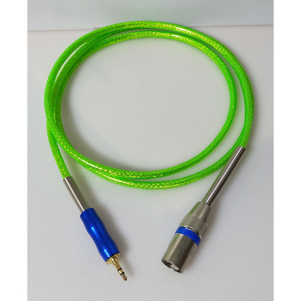 3.5mm to XLR Male Stereo Jack with Long Spring Connector (2 Meters ...