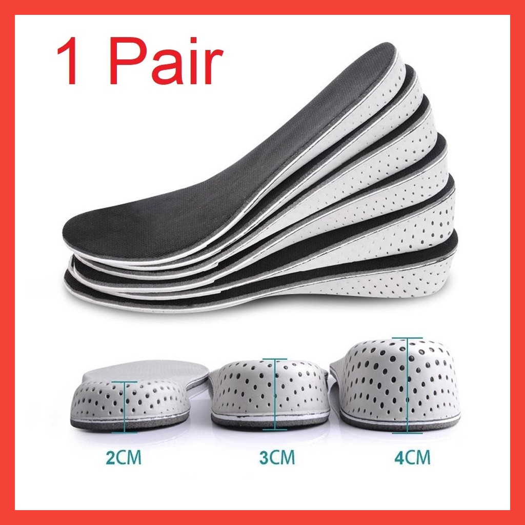 1 Pair Shoes Sneakers Height Insoles Cushion Heel Inserts Full Half ...