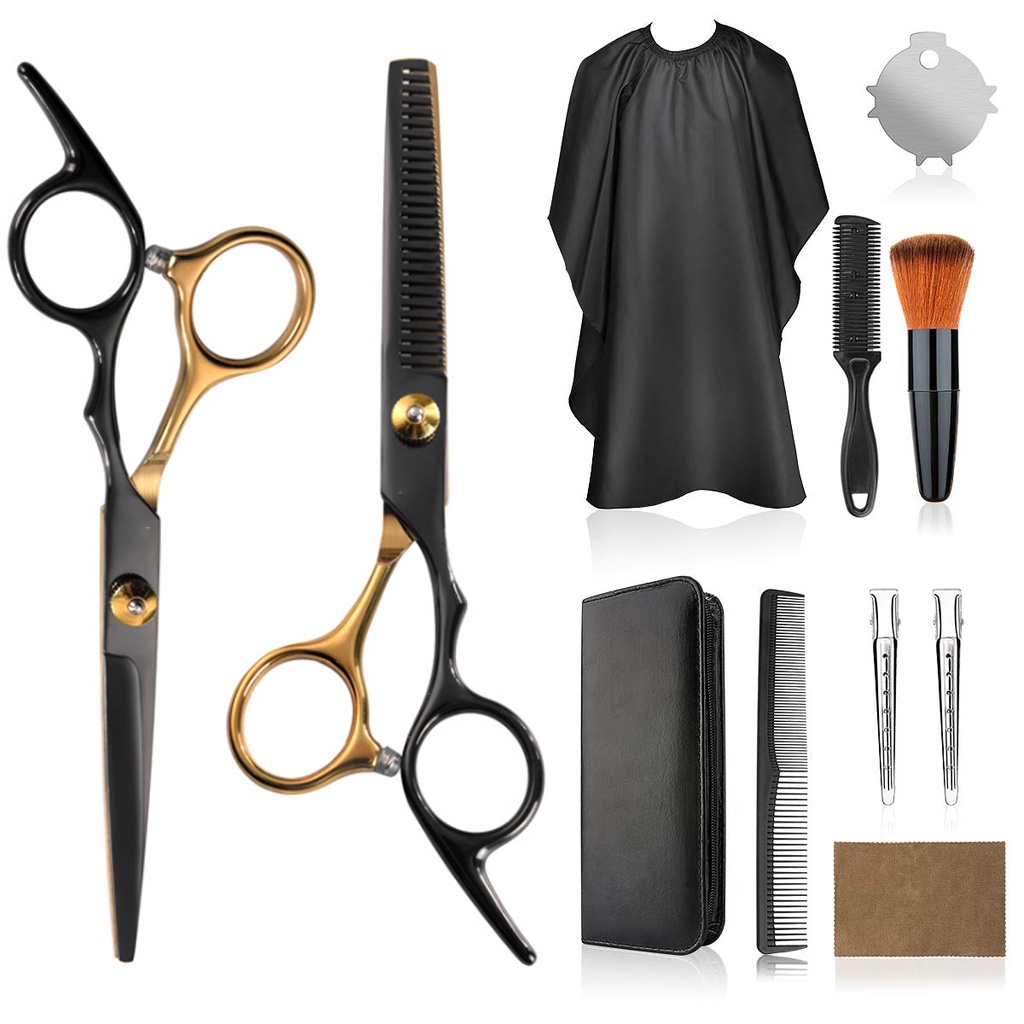 11 PCS/Set Hair Cutting Scissors Set （Hair Cutting Scissors, Thinning ...