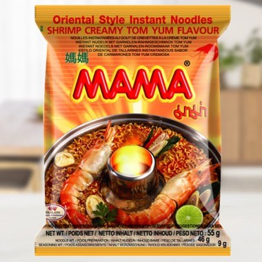 MAMA Creamy Tom Yum Shrimp Flavor Instant Noodles 5 PACKET 60g x 5 by ...