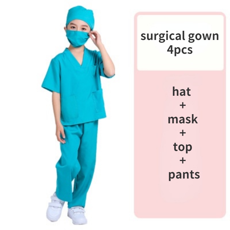 Doctor Career Costume for Kids Girl/Boy Surgeon Outfit Halloween ...