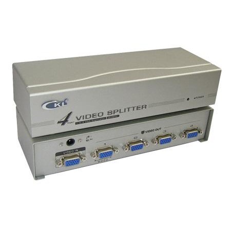 4-Port / 1 to 4 VGA Monitor Splitter With Booster ~ 250Mhz | Shopee Philippines