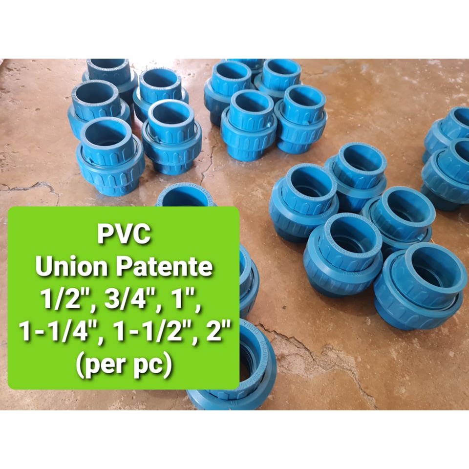 PVC Blue Union Patente 1-1/4" 1-1/2" 2" Union Flat Seat (per pc ...