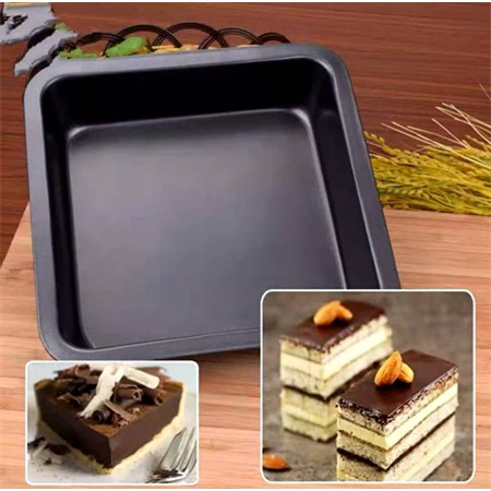 Square Non-Stick Cake Molder Baking Pan Oven Tray（21cm*21cm） | Shopee ...