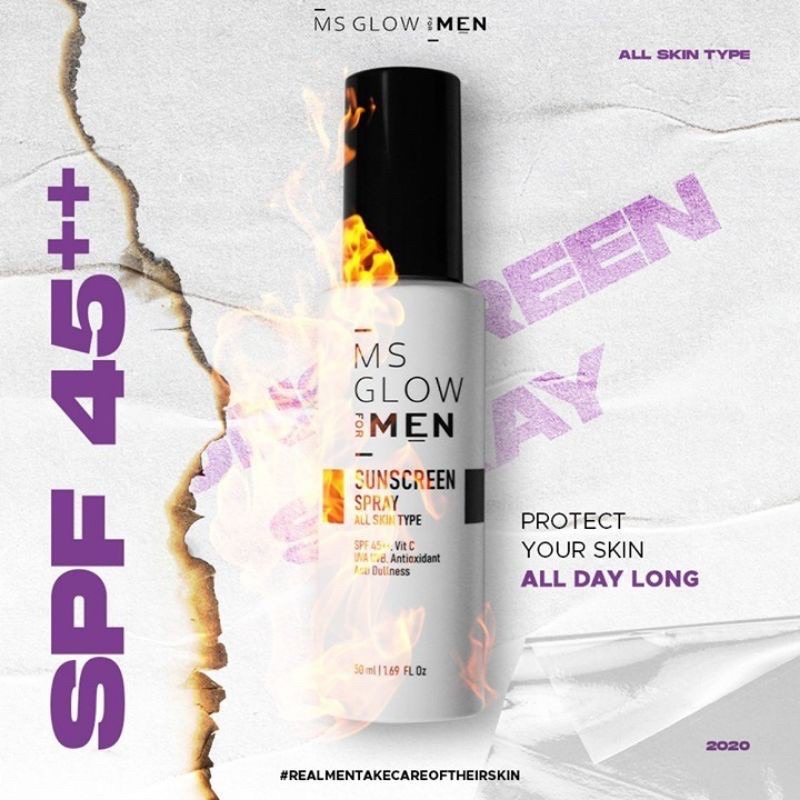 Sunscreen Ms. Glow Men Spray | Shopee Philippines