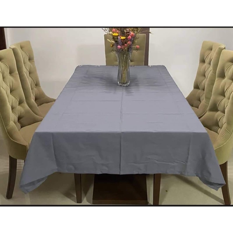 PLAIN TABLE COVER | GEENA FABRIC | 4seater,6seater,8seater | Shopee ...