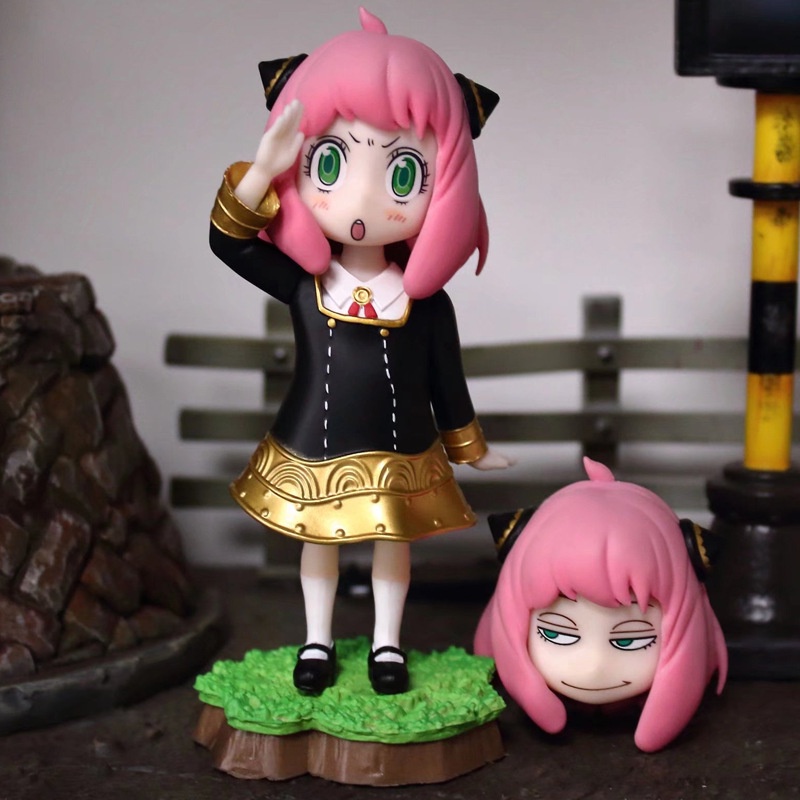 NEW Anime Spy X Family PVC Anya Loid Yor Forger Chibi Anua Figure Model ...