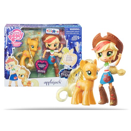 My Little Pony Elements of Harmony Applejack Pony and Doll Set | Shopee ...