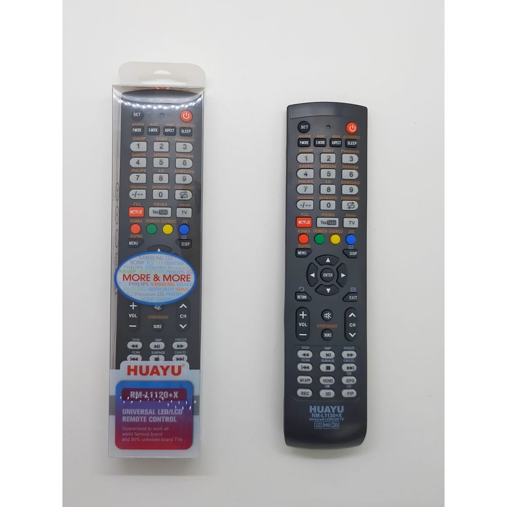 Huayu Universal Remote Control for Branded RM-L1120+X LED/LCD/Smart TV ...