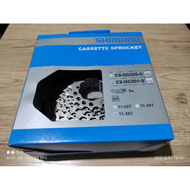 Shimano HG201 9 speed cogs 11-36t, original | Shopee Philippines