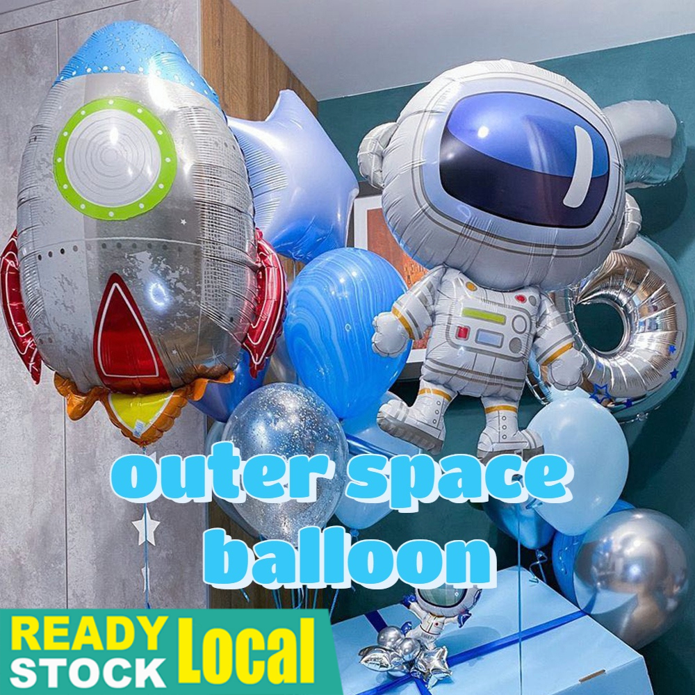 Astronaut Theme Birthday Party Needs Outer Space Theme Balloon Cake ...