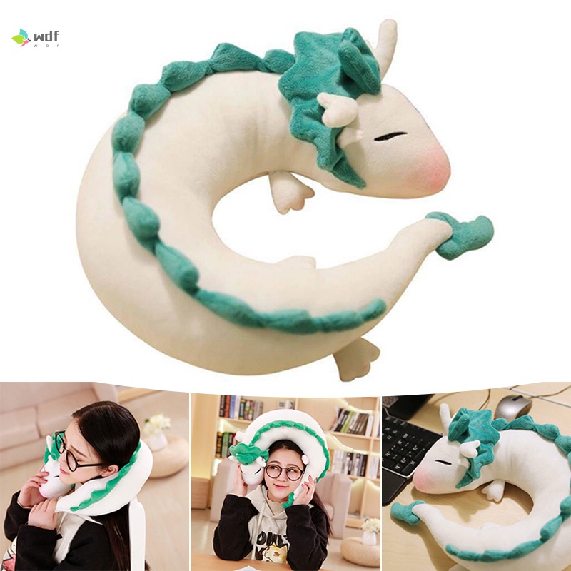 Ghibli Miyazaki Hayao Spirited Away Haku Cute U Shape Doll Neck Pillow ...