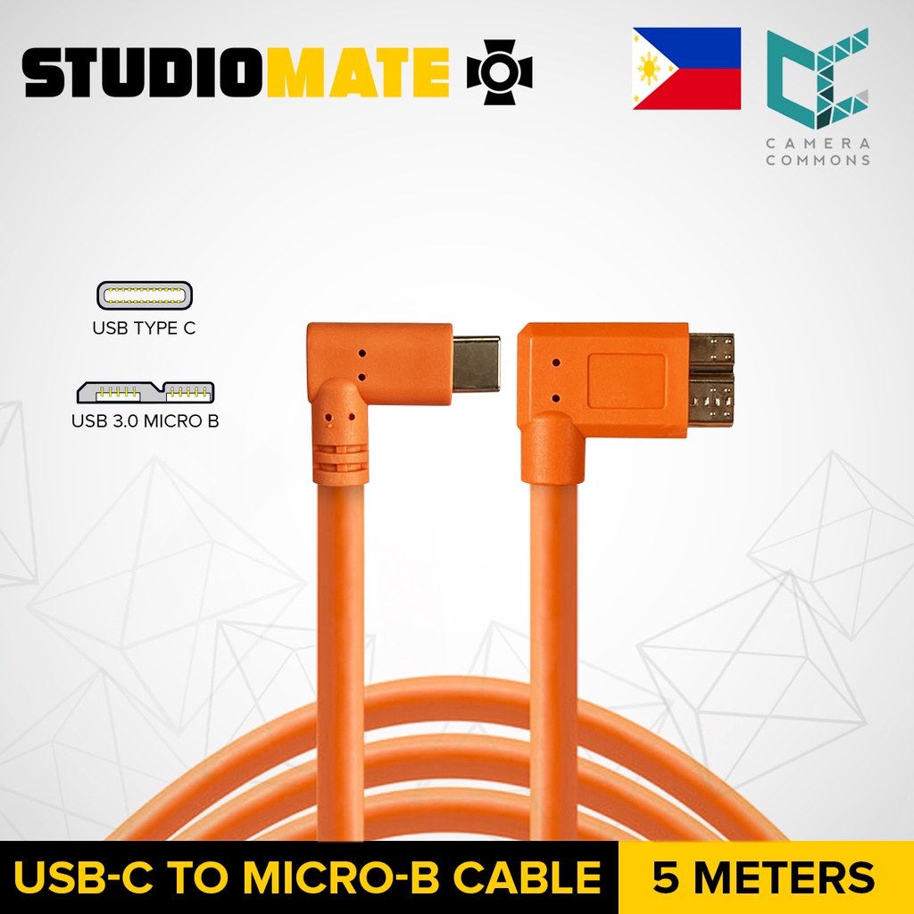CLEARANCE STUDIOMATE USB Type C Right Angle to USB 3 Micro B Right ...